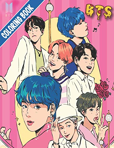 BTS Coloring book: for Stress Relief and Relaxation with Bangtan Boys ...