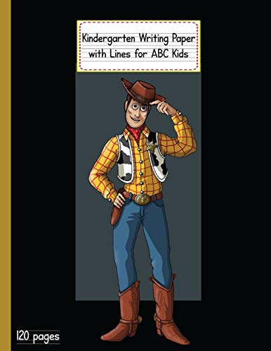 Kindergarten Writing Paper with Lines for ABC KIDS: 120 Blank ...