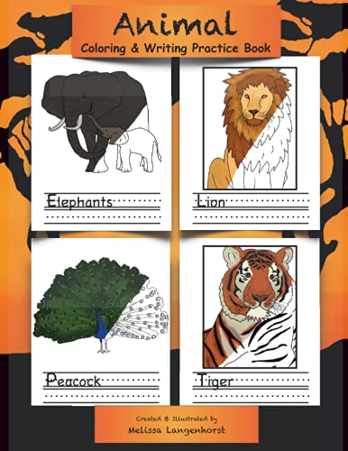 Animal Coloring & Writing Practice Book by Melissa Langenhorst | Goodreads