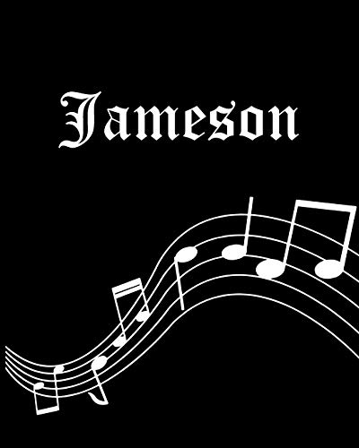 Jameson: Sheet Music Note Manuscript Notebook Paper - Personalized ...