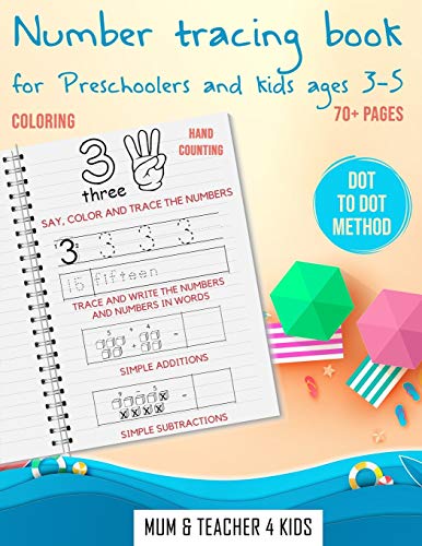 Number Tracing Book for Preschoolers and Kids Ages 3-5: The perfect ...