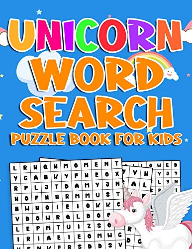 Unicorn Word Search Puzzle Book for Kids: Word search puzzles book for ...