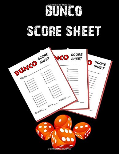 Bunco Score Sheets: 100 Score Keeping for Bunco Lovers by Prolunis ...