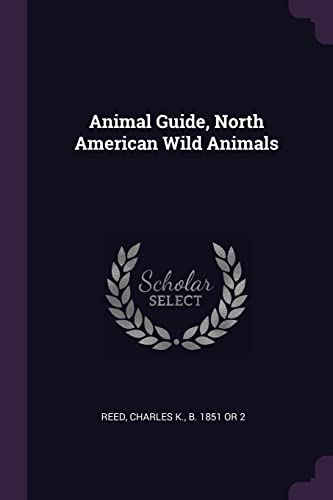 Animal Guide, North American Wild Animals by Charles K B 1851 or 2 Reed ...