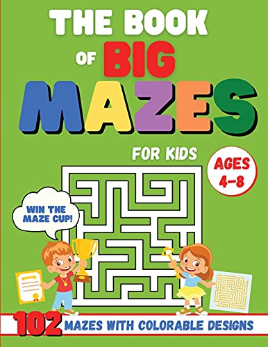 The Book of Big Mazes for Kids: The Big Activity Book for toddlers ages ...