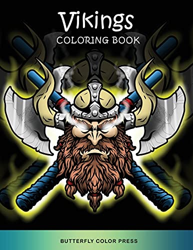Vikings Coloring Book: Adult Coloring Book with Amazing Designs for ...
