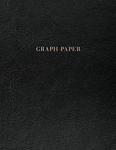 Graph Paper: Executive Style Composition Notebook - Black Leather Style ...