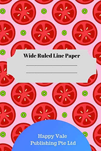 Cute Tomato Theme Wide Ruled Line Paper by Happy Vale Publishing Pteltd ...