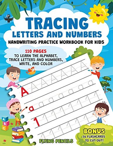 Tracing Letters and Numbers: Handwriting Practice Workbook for Kids ...