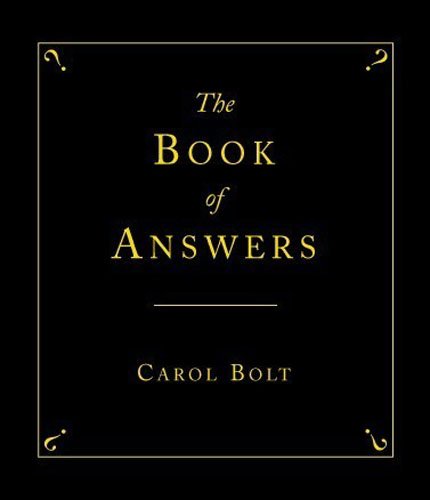 Book of Answers by Carol Bolt | Goodreads