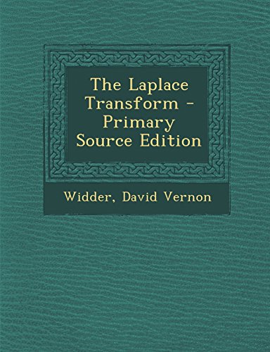 The Laplace Transform by David Vernon Widder | Goodreads