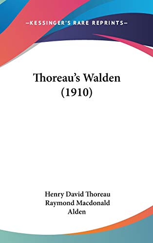 Thoreau's Walden (1910) by Henry David Thoreau | Goodreads