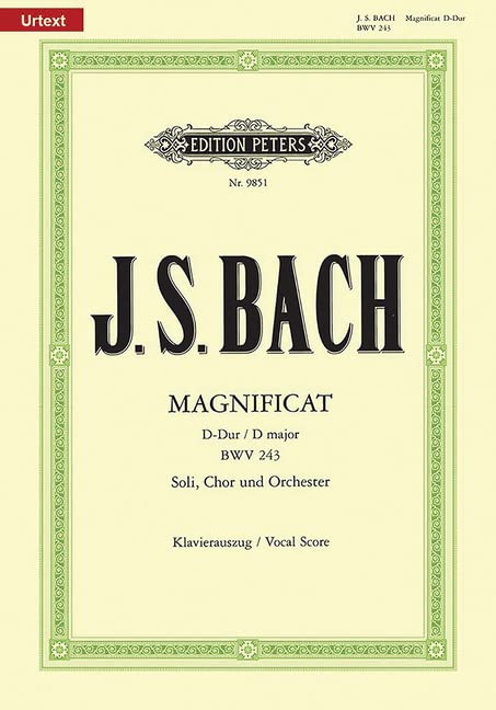 Magnificat in D BWV 243 (Vocal Score) by Johann Sebastian Bach | Goodreads