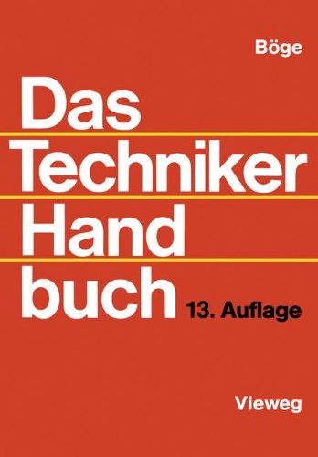 Das Techniker-Handbuch (German Edition) by Alfred Böge | Goodreads