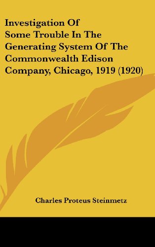 Investigation Of Some Trouble In The Generating System Of The ...