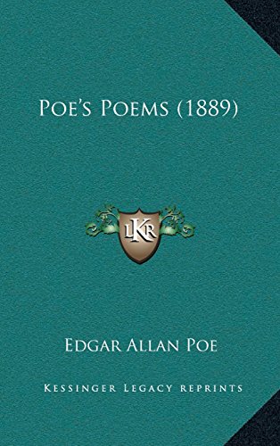 Poe’s Poems (1889) by Edgar Allan Poe | Goodreads