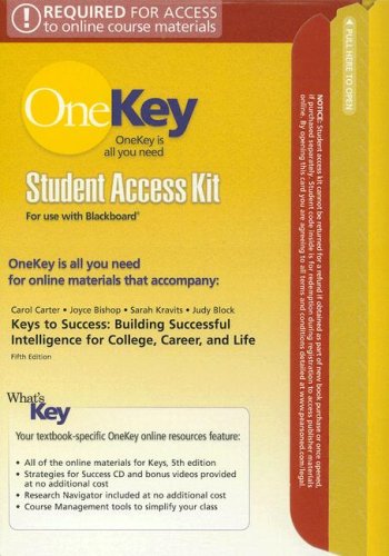 Keys to Success: Building Successful Intelligence for College, Career ...