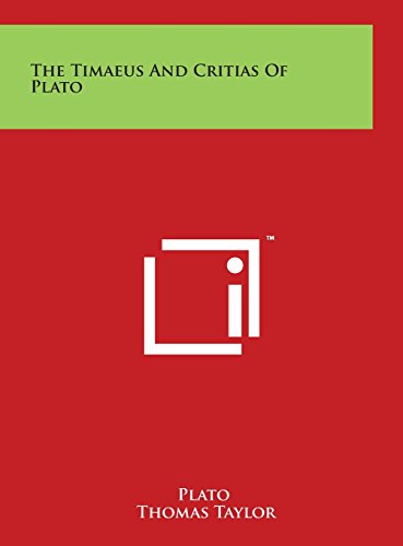 The Timaeus And Critias Of Plato by Plato | Goodreads