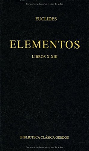 Elementos libros x-xiii (Spanish Edition) by Euclides de Alejandría ...