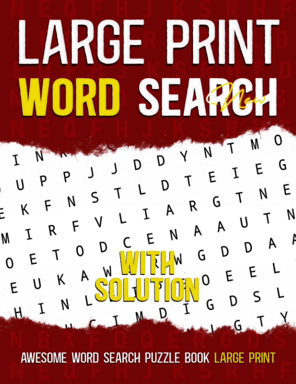 Large Print Word Search Puzzles For Seniors: Large Print Word Find ...
