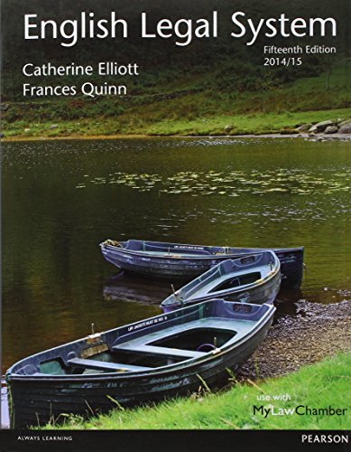 English Legal System MyLawChamber Pack by Catherine Elliott | Goodreads