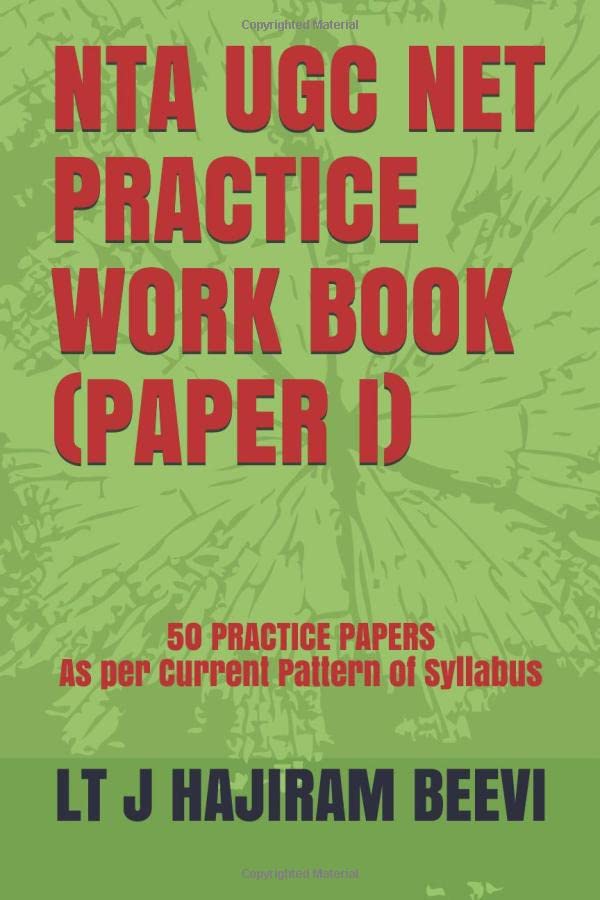 NTA UGC NET PRACTICE WORK BOOK (PAPER I): 50 PRACTICE PAPERS As per ...
