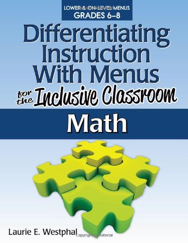 Differentiating Instruction With Menus for the Inclusive Classroom ...