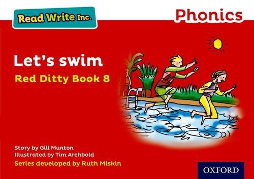 Read Write Inc. Phonics: Red Ditty Book 8 Let's Swim by Gill Munton ...