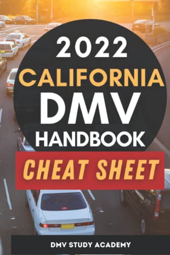 2022 California DMV Handbook Cheat Sheet: CA Drivers Permit Study Book ...