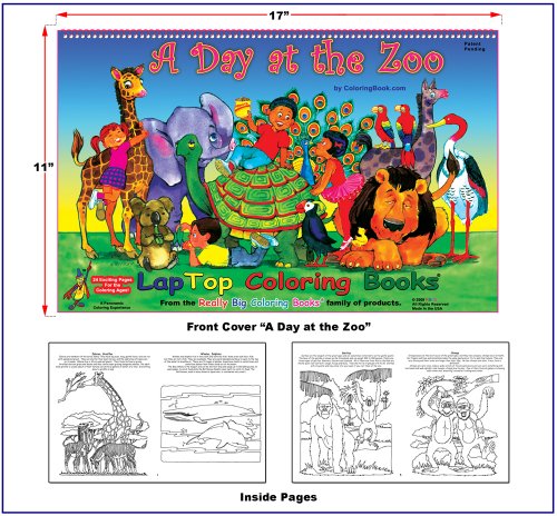 A Day at the Zoo Coloring Book (17x11) by ColoringBook.com | Goodreads