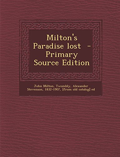 Milton's Paradise lost by John Milton | Goodreads