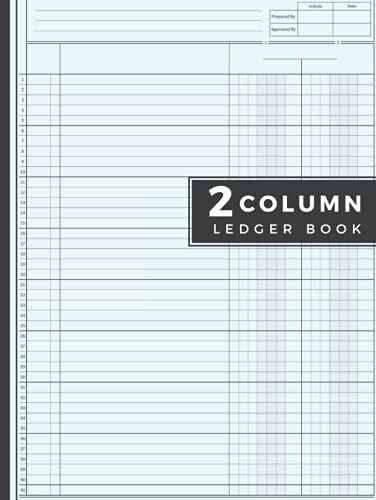 2 Column Ledger Book: Accounting Ledger Book, Columnar Pad (8.25" x 11 ...