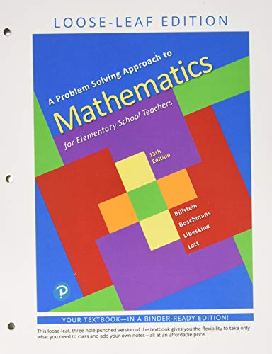 A Problem Solving Approach to Mathematics for Elementary School ...