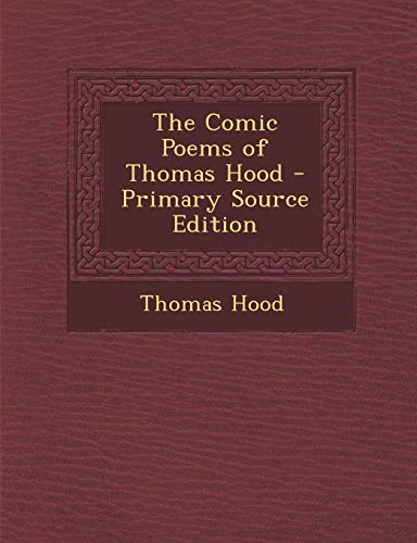 Comic Poems of Thomas Hood by Thomas Hood | Goodreads