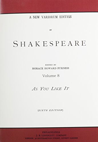 As You Like It (Volume 8 of Works) by William Shakespeare | Goodreads
