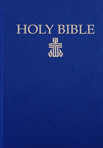 Presbyterian NRSV Pew Bible: Large Print, Blue with White Edging by ...
