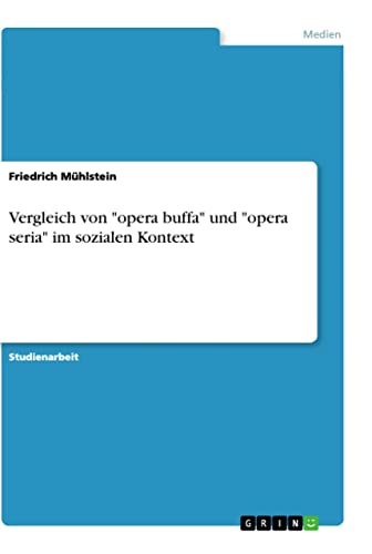 Opera Seria And Opera Buffa Venn Diagram Opera Seria