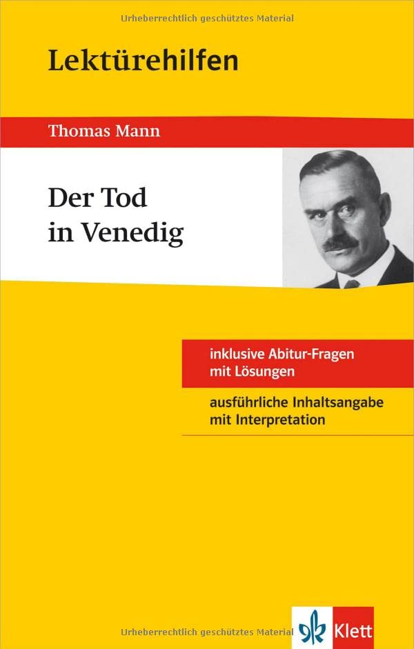 Klett Lektürehilfen Thomas Mann "Der Tod in Venedig" by Thomas Mann | Goodreads