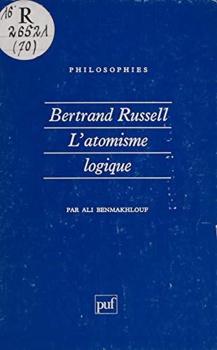 Bertrand Russell : «La Philosophie de l'atomisme logique» by Ali ...