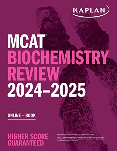 MCAT Biochemistry Review 2024-2025: Online + Book by Kaplan Test Prep ...
