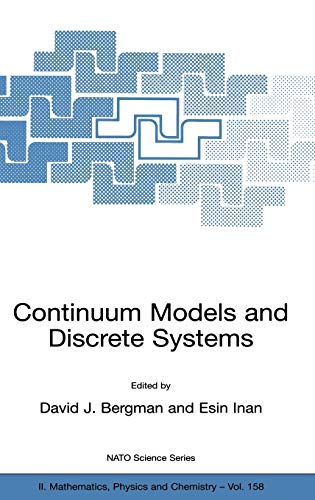Continuum Models and Discrete Systems by David J. Bergman | Goodreads