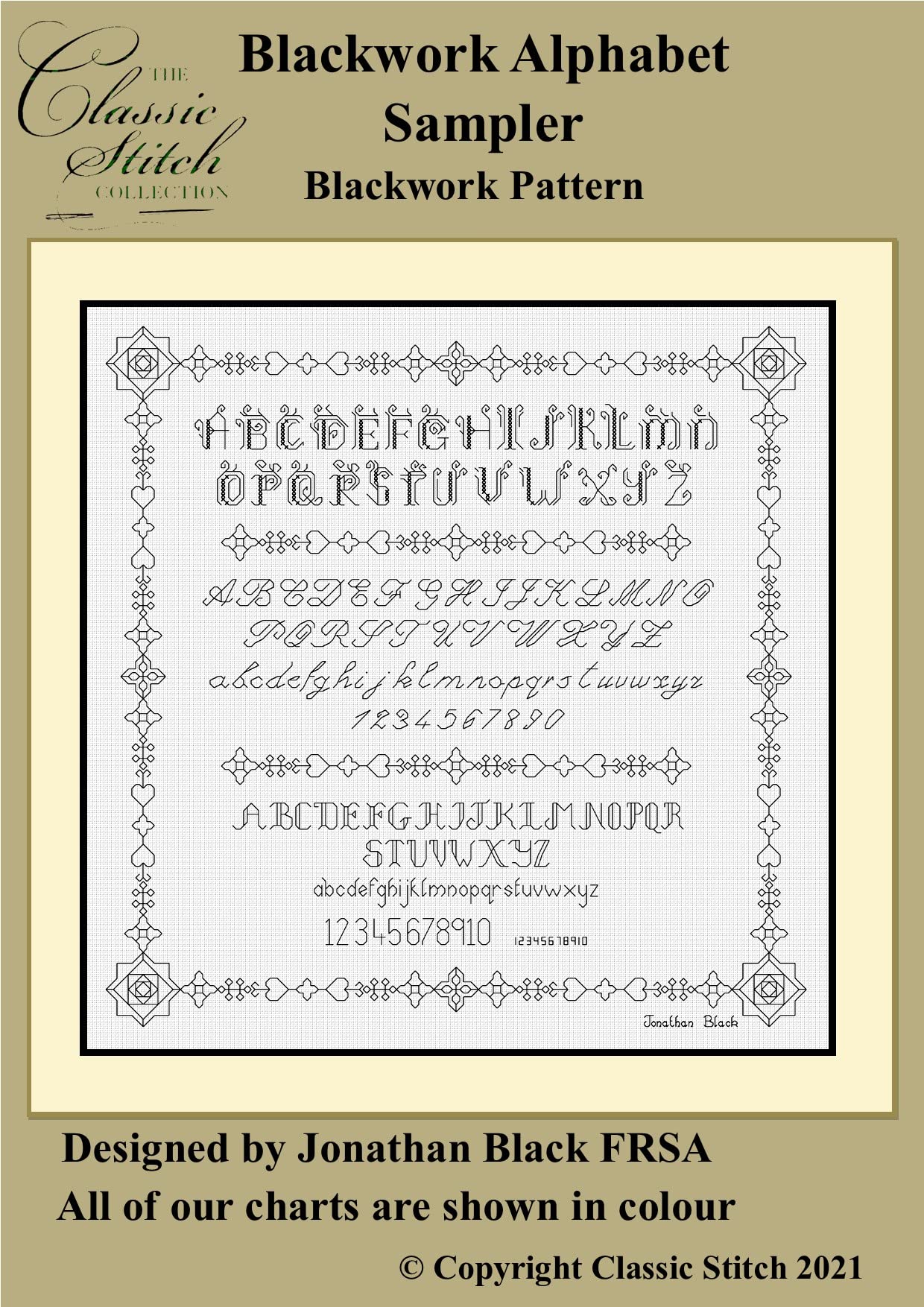 Blackwork Alphabet Sampler Blackwork Pattern by Jonathan Black | Goodreads