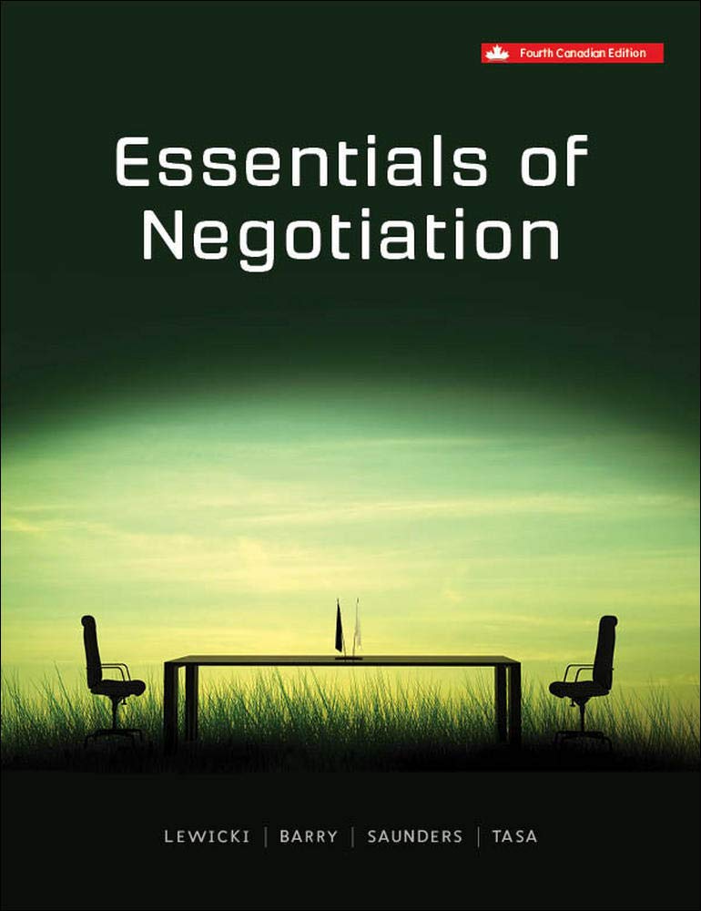 Essentials Of Negotiation by Roy Lewicki | Goodreads