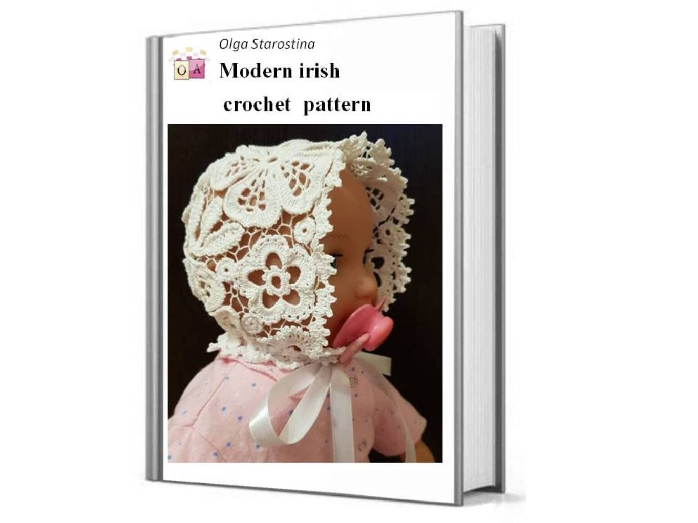 Edwardian baby cap, bonnet - irish crochet pattern by Olga Starostina ...