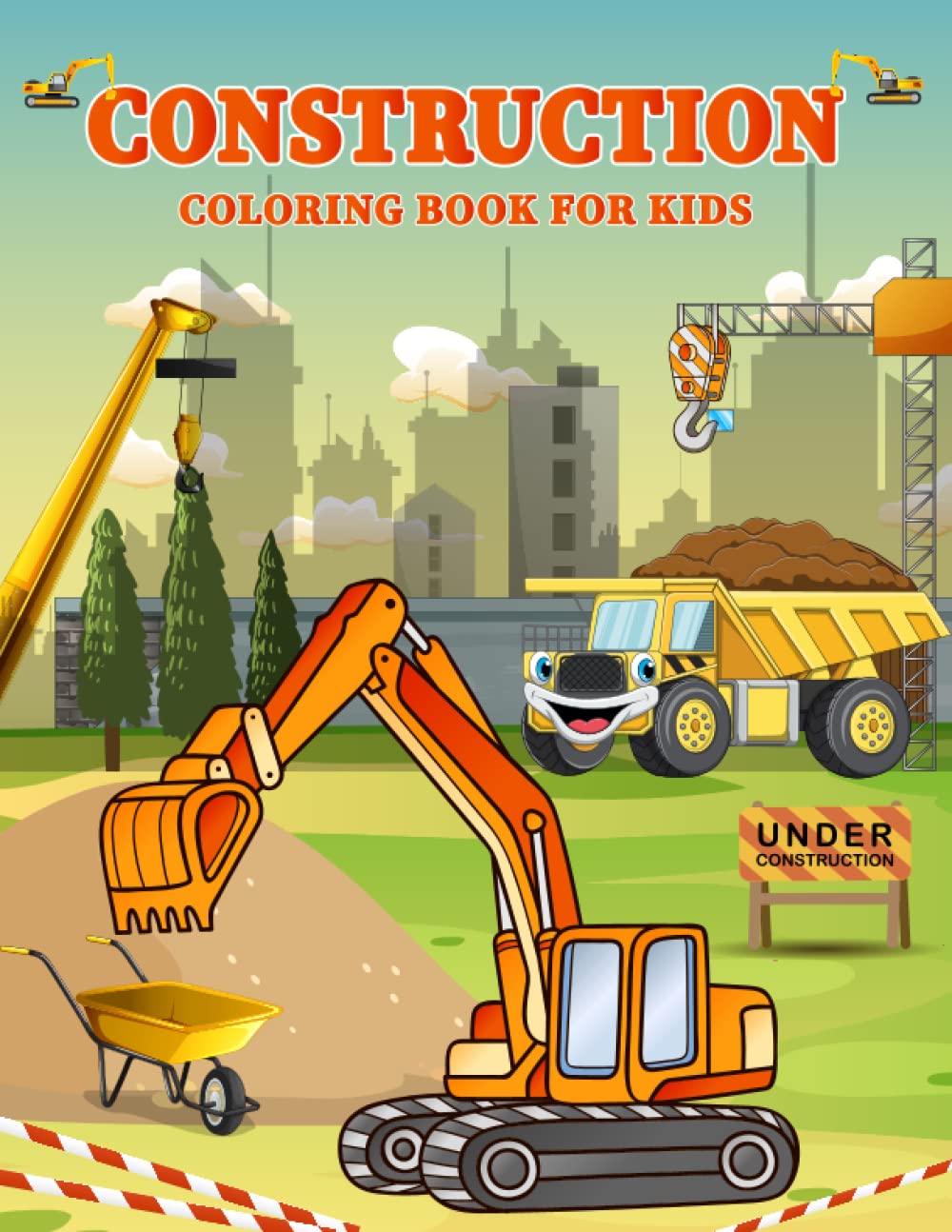 Construction Coloring Book For Kids: Beautiful Construction Coloring ...