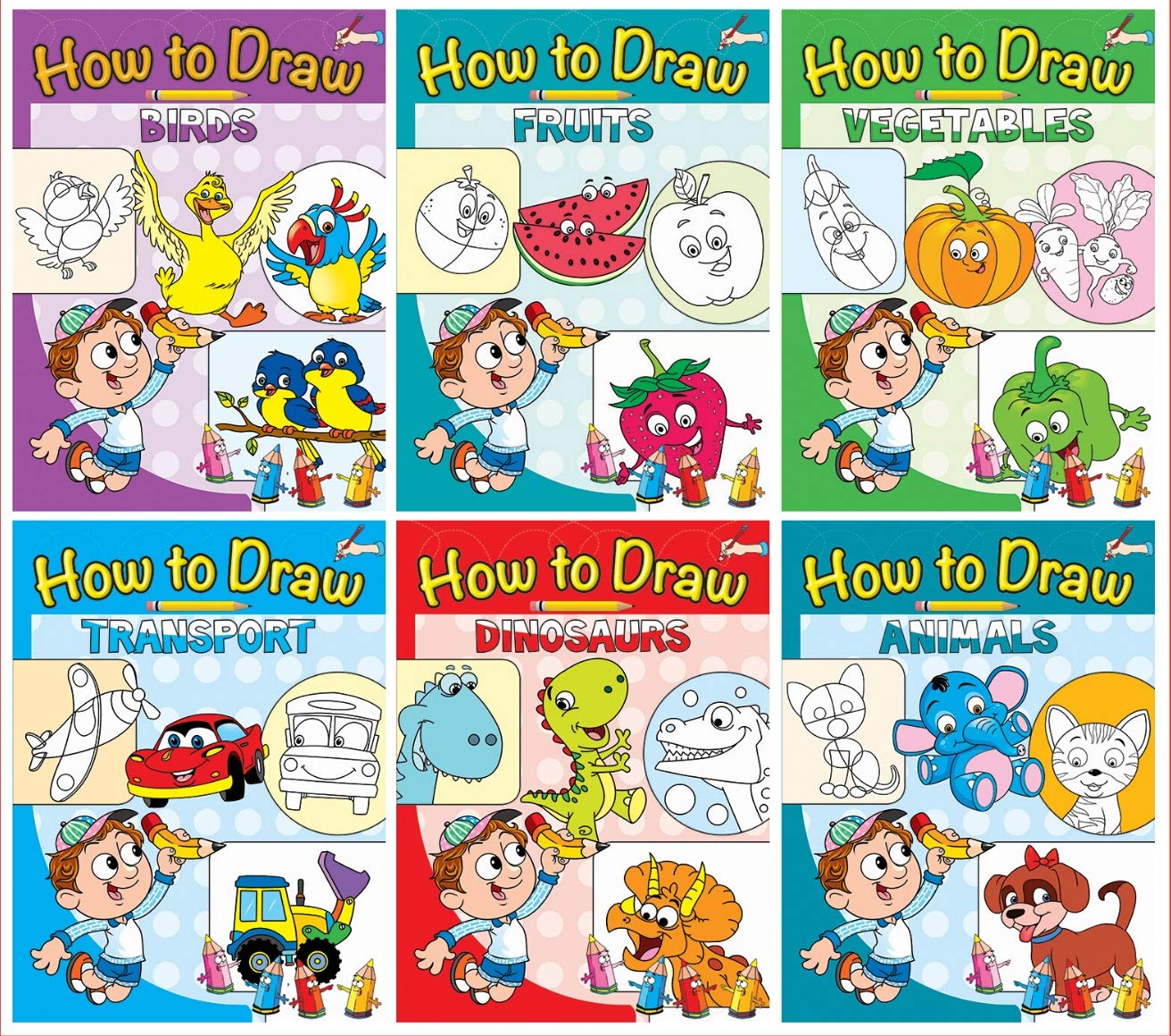 HOW TO DRAW (SET OF 6 Drawing BOOKS) by OM Books Editorial Team | Goodreads