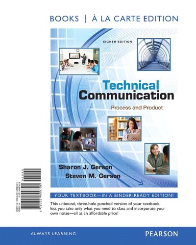Technical Communication: Process and Product, Books a la Carte Plus NEW ...