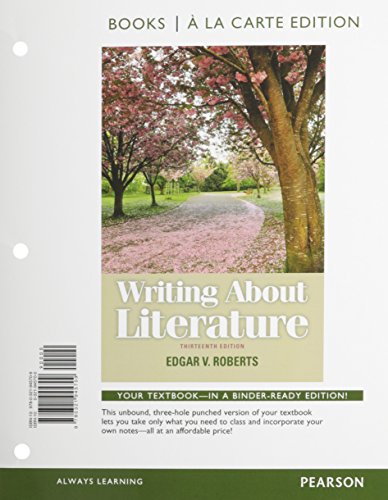 Writing About Literature [with MyLiteratureLab Access Code] by Edgar V ...