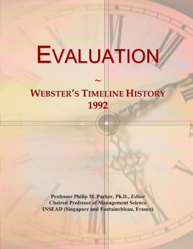 Evaluation: Webster's Timeline History, 1992 by Icon Group ...