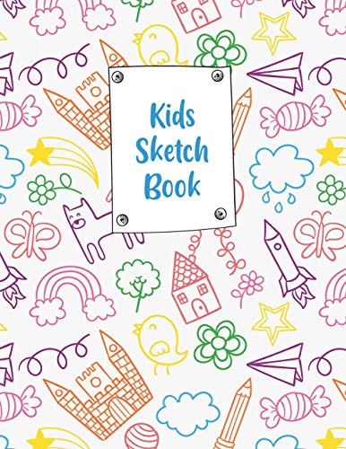 Kids Sketch Book: Blanked Lined Notebook With Dotted Midline And ...
